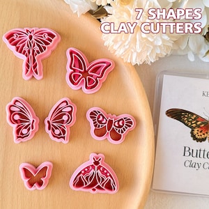 KEOKER Polymer Clay Cutters Butterfly - Luna Moth Polymer Clay Cutters ...