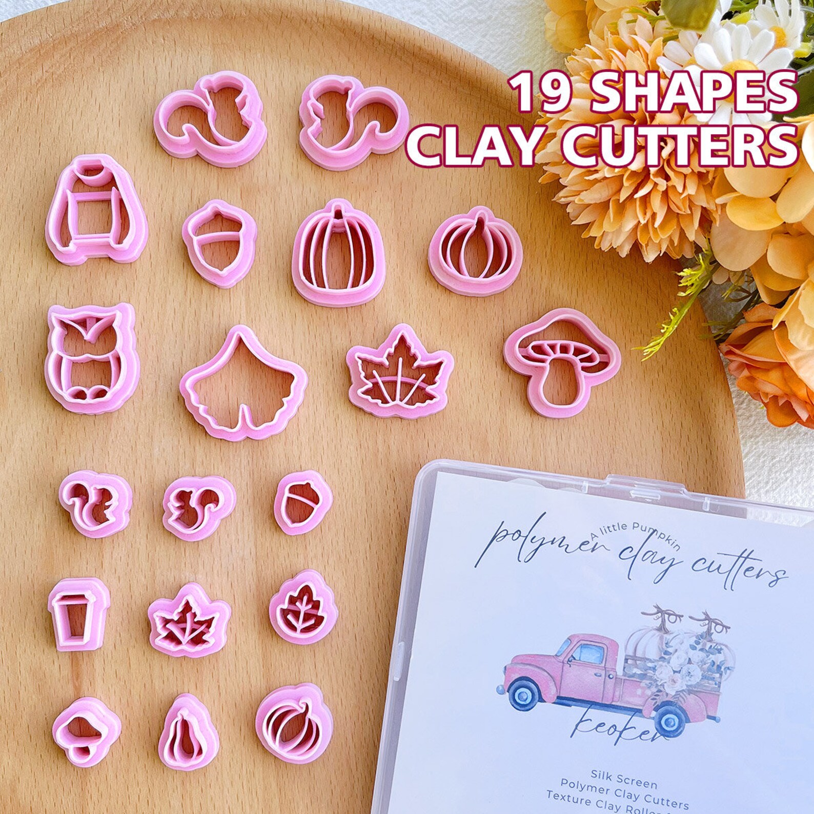 Keoker Fall Polymer Clay Cutters Maple Leaf Clay Cutters for Earrings ...