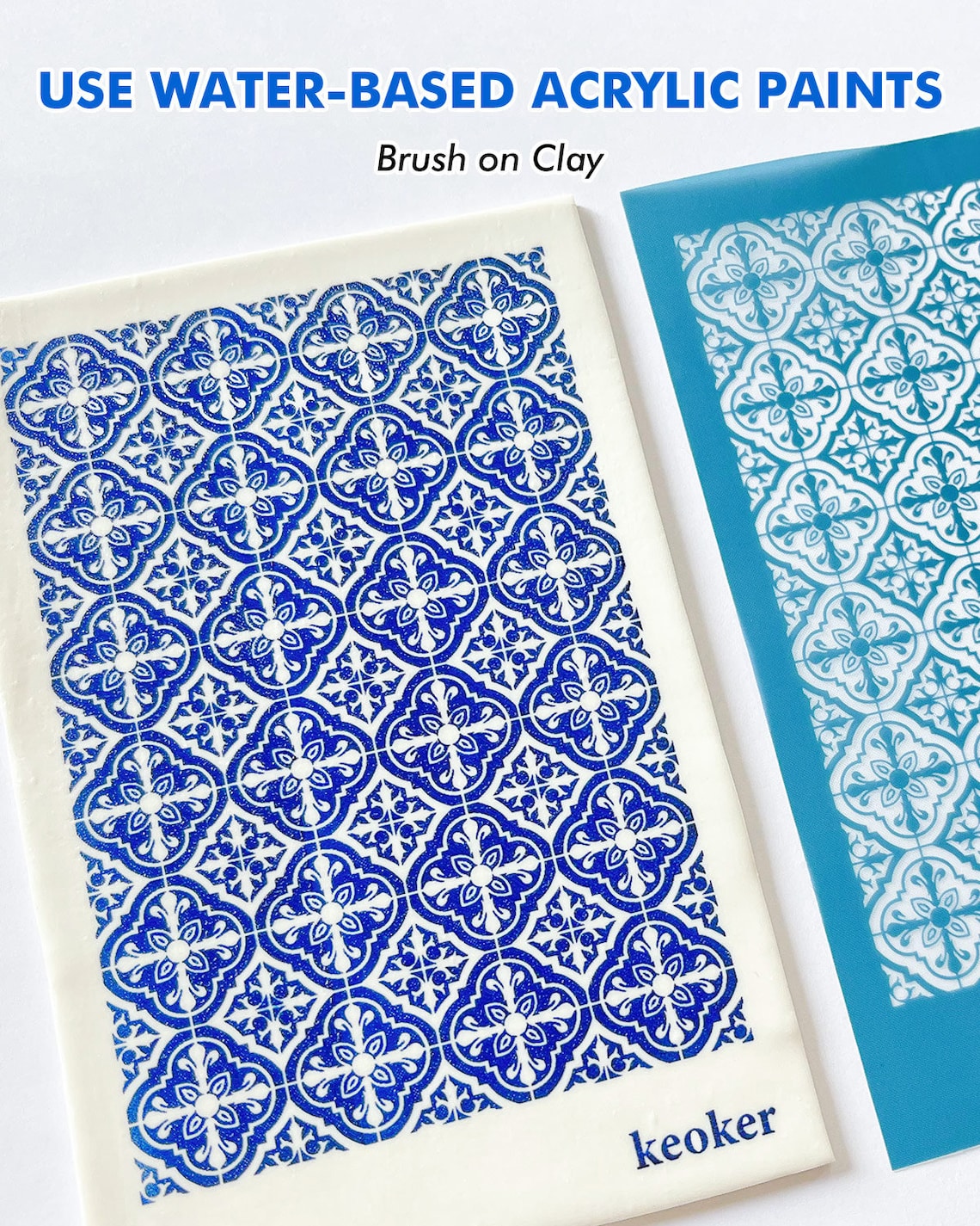 KEOKER Tile Silk Screen for Polymer Clay 3PCS Tile Silk - Etsy