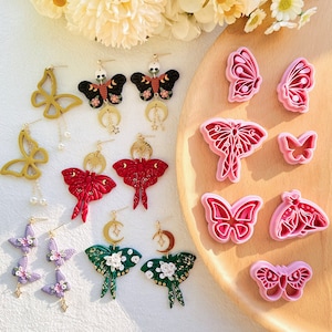 KEOKER Polymer Clay Cutters Butterfly - Luna Moth Polymer Clay Cutters ...