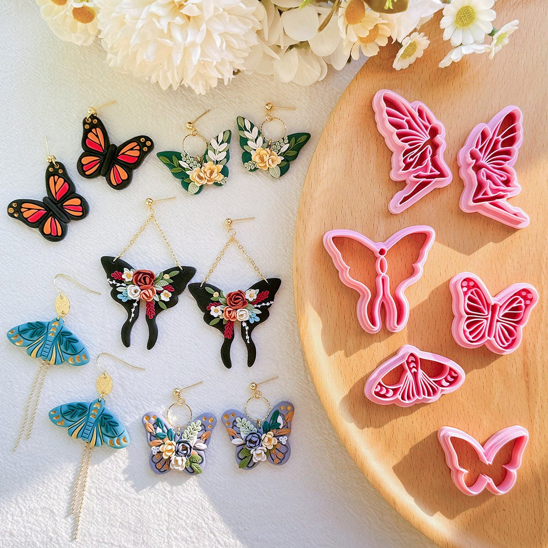 KEOKER Polymer Clay Cutters Butterfly - Luna Moth Polymer Clay Cutters ...