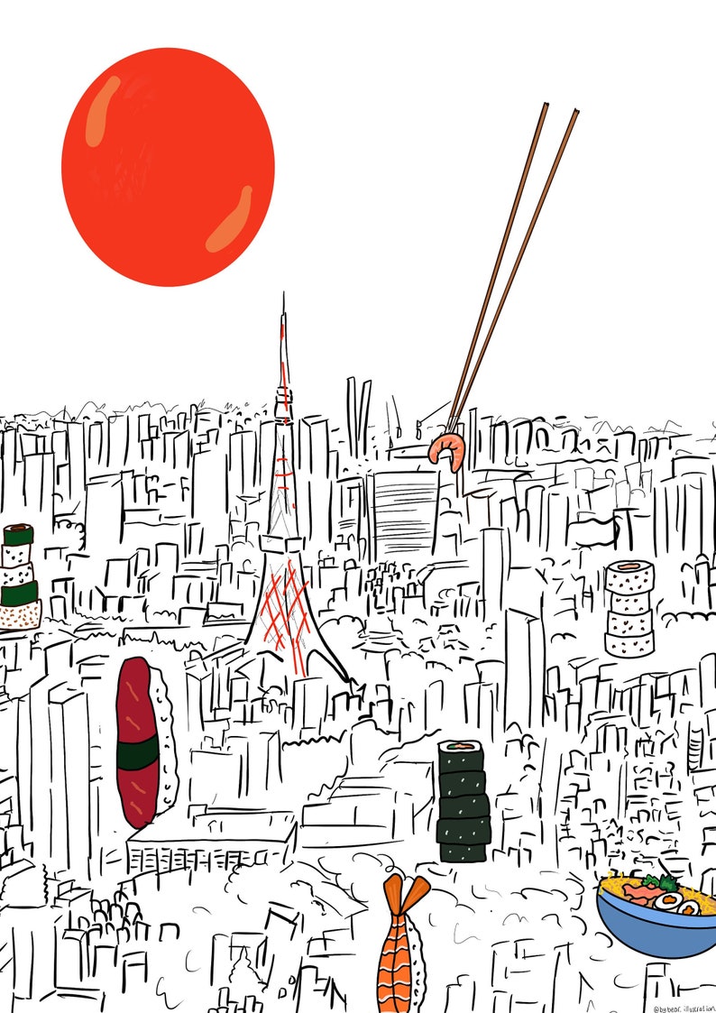 Tokyo Wall Art - Etsy
