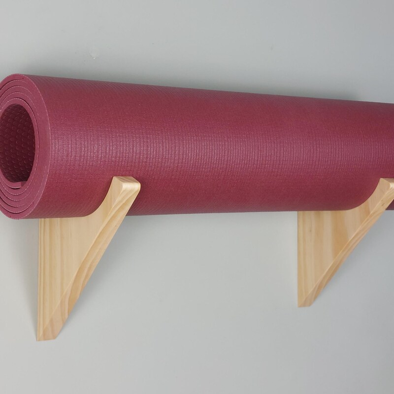 Yoga Mat Wall Holder - Etsy