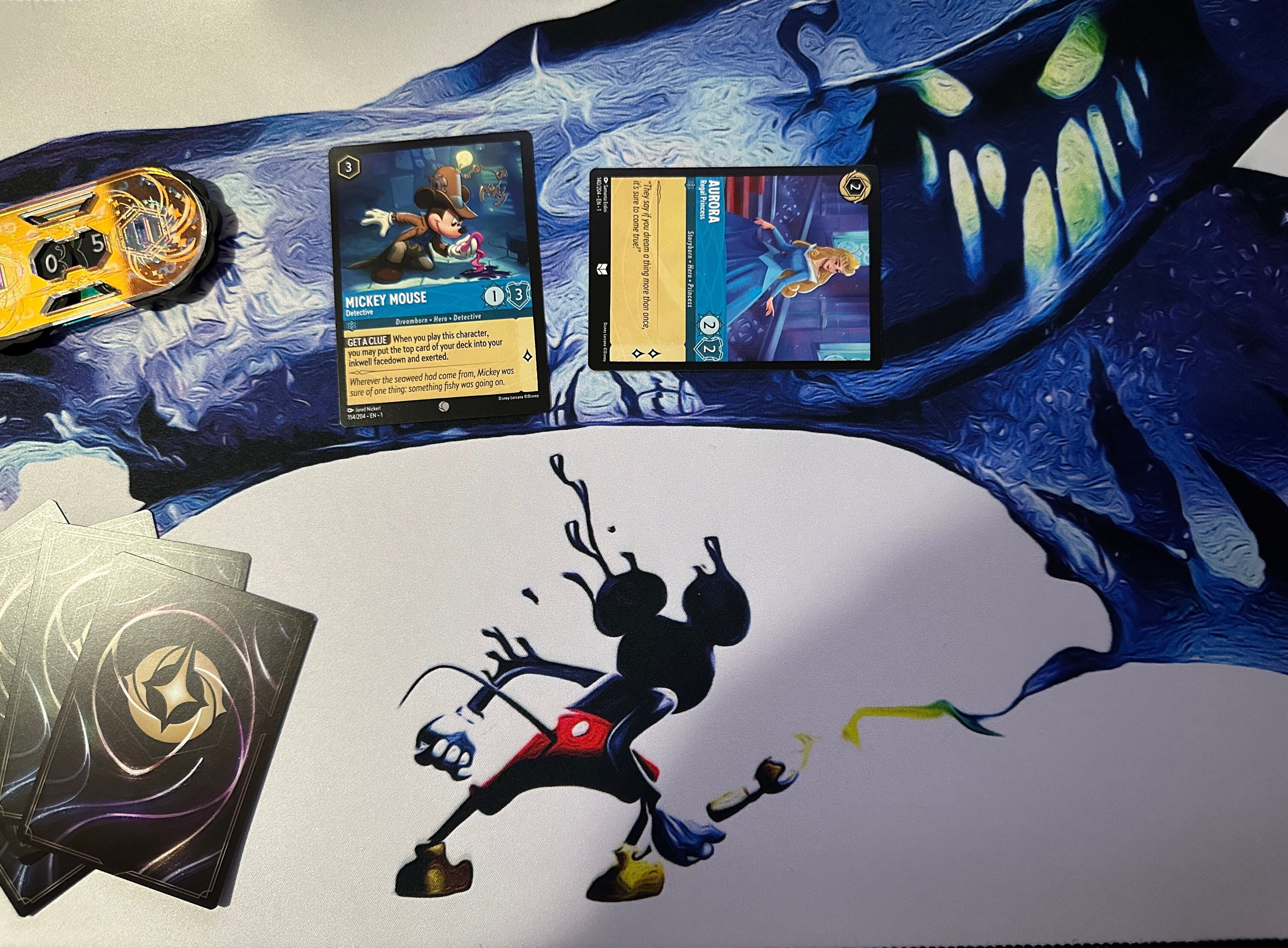 Lorcana Epic Mickey Ink Brush Play Mat - Etsy