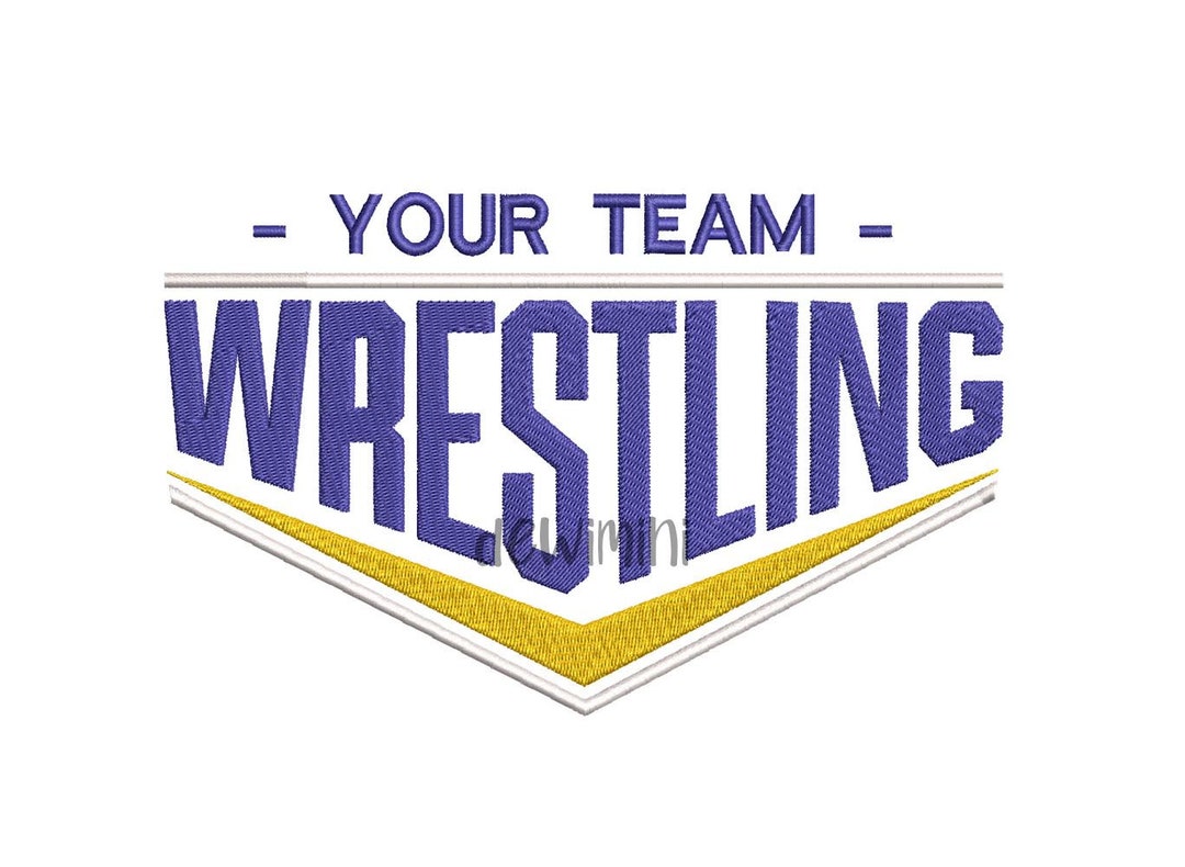 Wrestling Custom Your Team Embroidery Design, Wrestling Embroidery ...