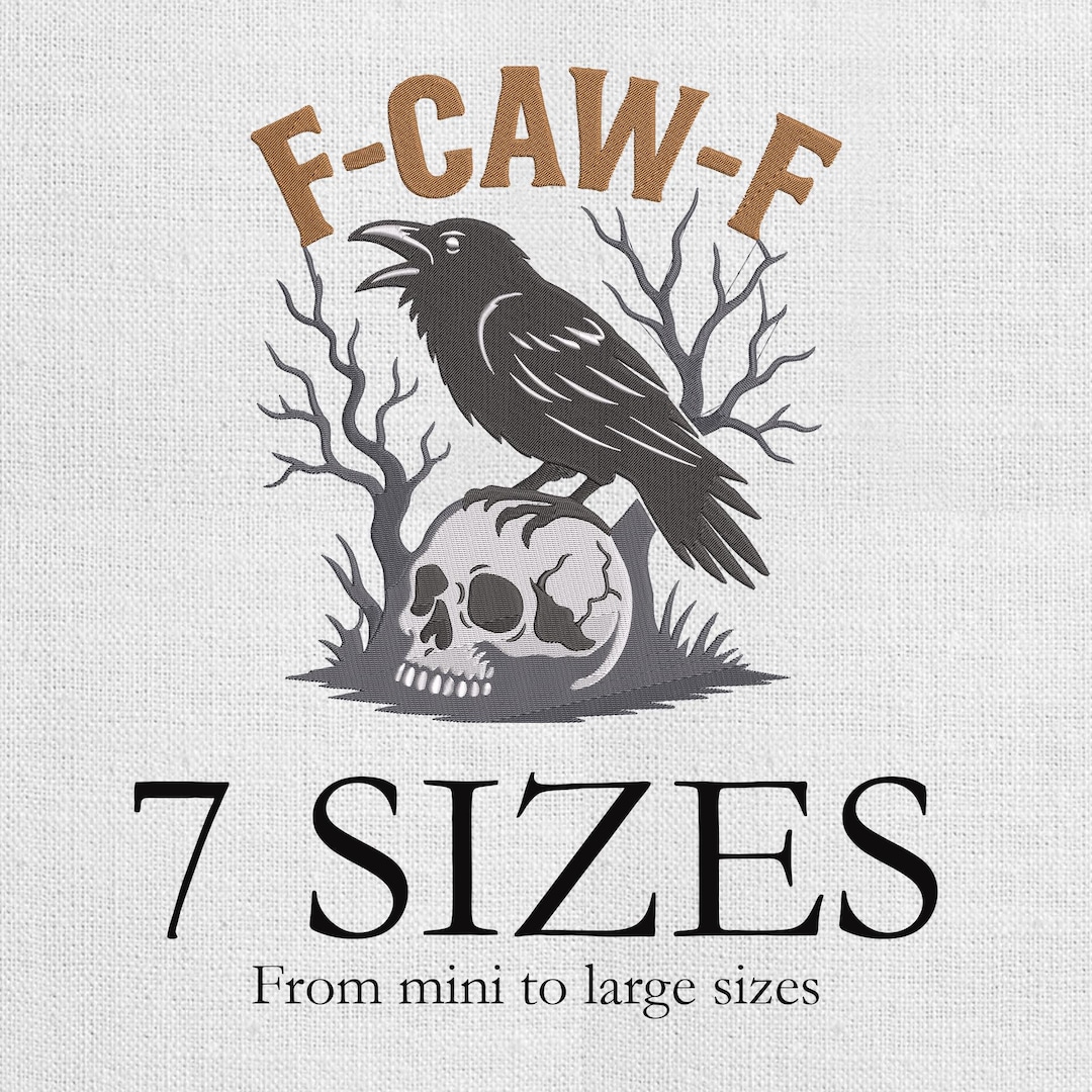 F-caw-f Embroidery Design, F-caw-f Embroidery, Fcawf Embroidery, Funny ...