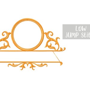 Split Monogram Embroidery Design (monogram/name Not Included) Digital ...