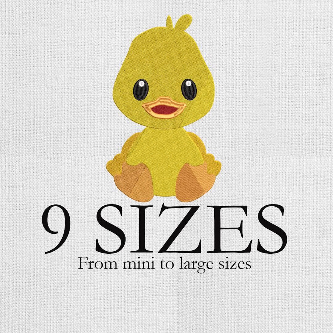 Baby Duck Embroidery Design, Retro Animal Embroidery Design, Machine ...