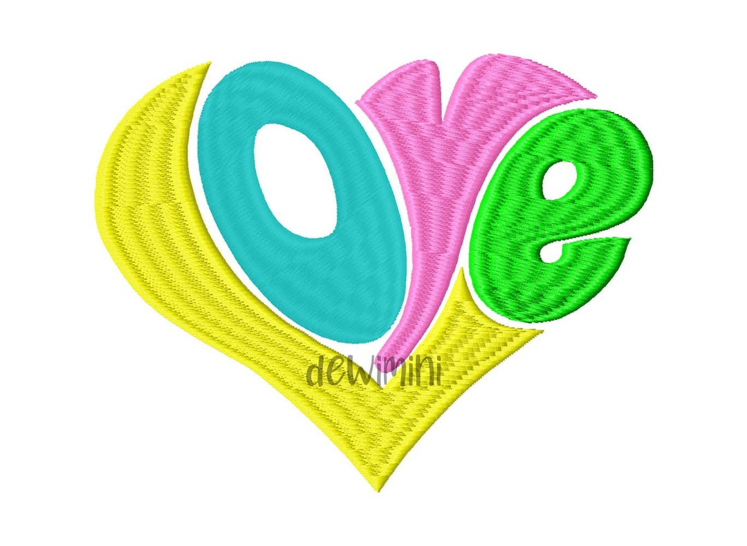 Love Embroidery Design, Valentines Day Embroidery Design, Cute ...