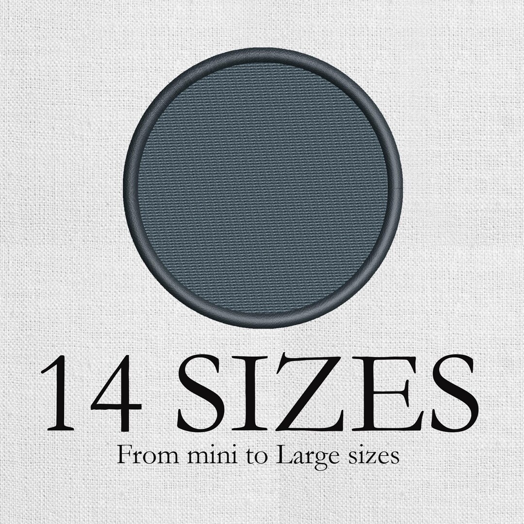 Circle Machine Embroidery Design, Mini Filled Circle, Embroidery Frame ...