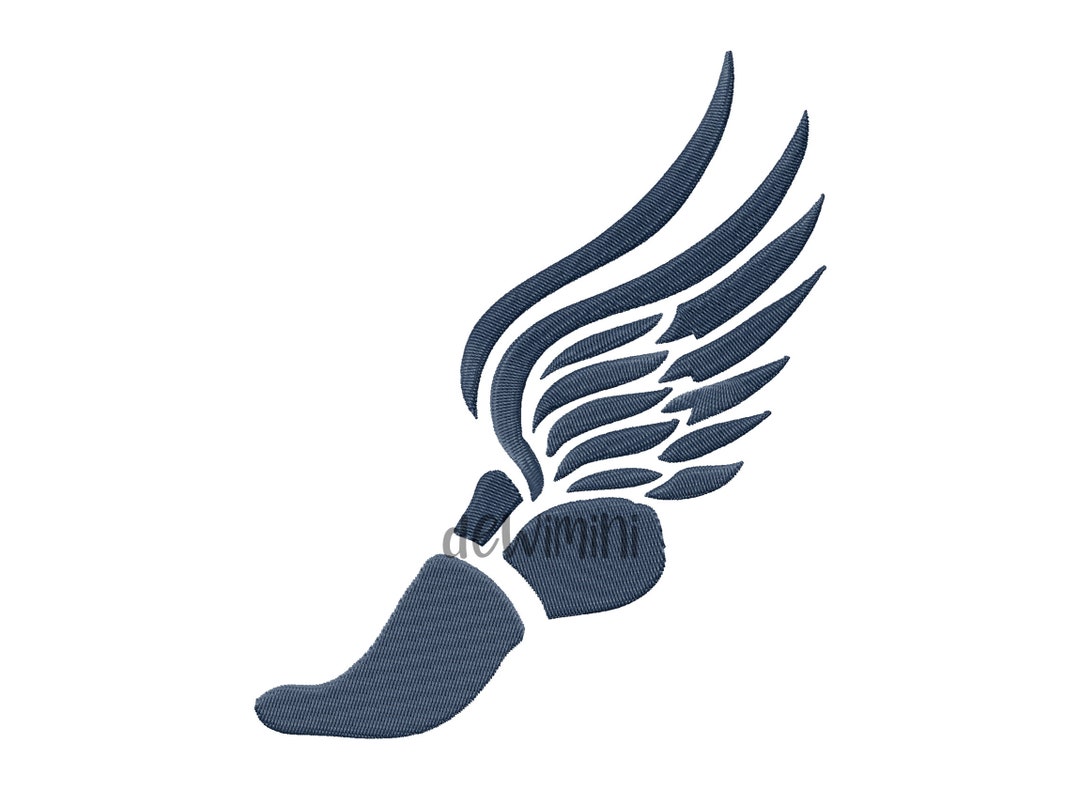 Running Shoe Embroidery Design, Marathon Machine Embroidery Design ...