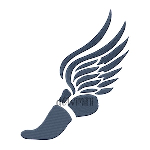 Running Shoe Embroidery Design, Marathon Machine Embroidery Design ...