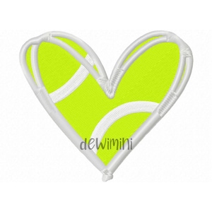 Tennis Heart Embroidery Design, Tennis Embroidery Design, Sport ...