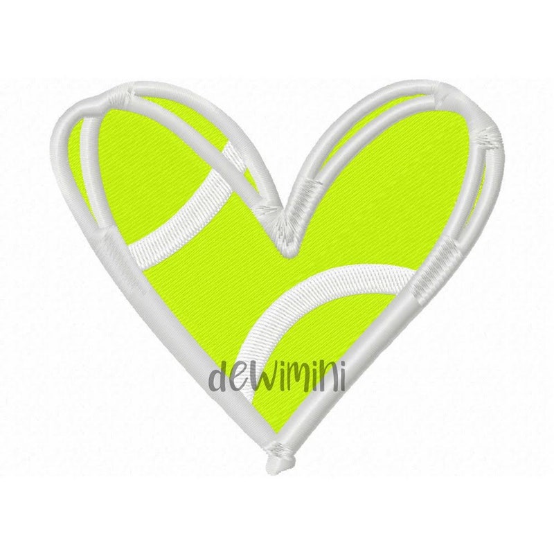 Tennis Ball Heart - Etsy