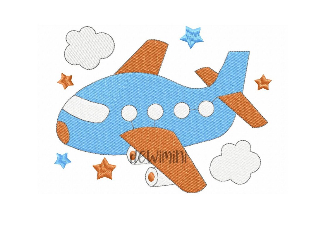 Plane Embroidery Design, Boy Embroidery Design, Baby Embroidery Pattern ...