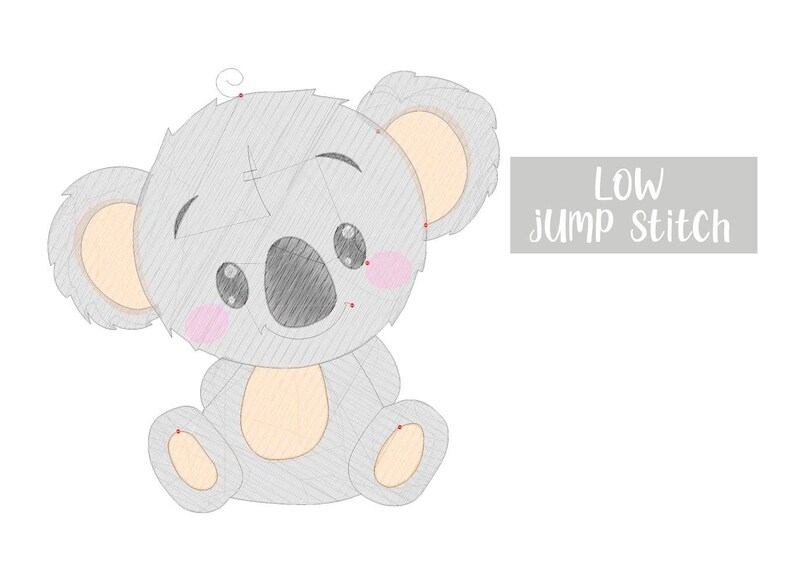 Baby Koala Embroidery Design Animal Embroidery Design 5 - Etsy