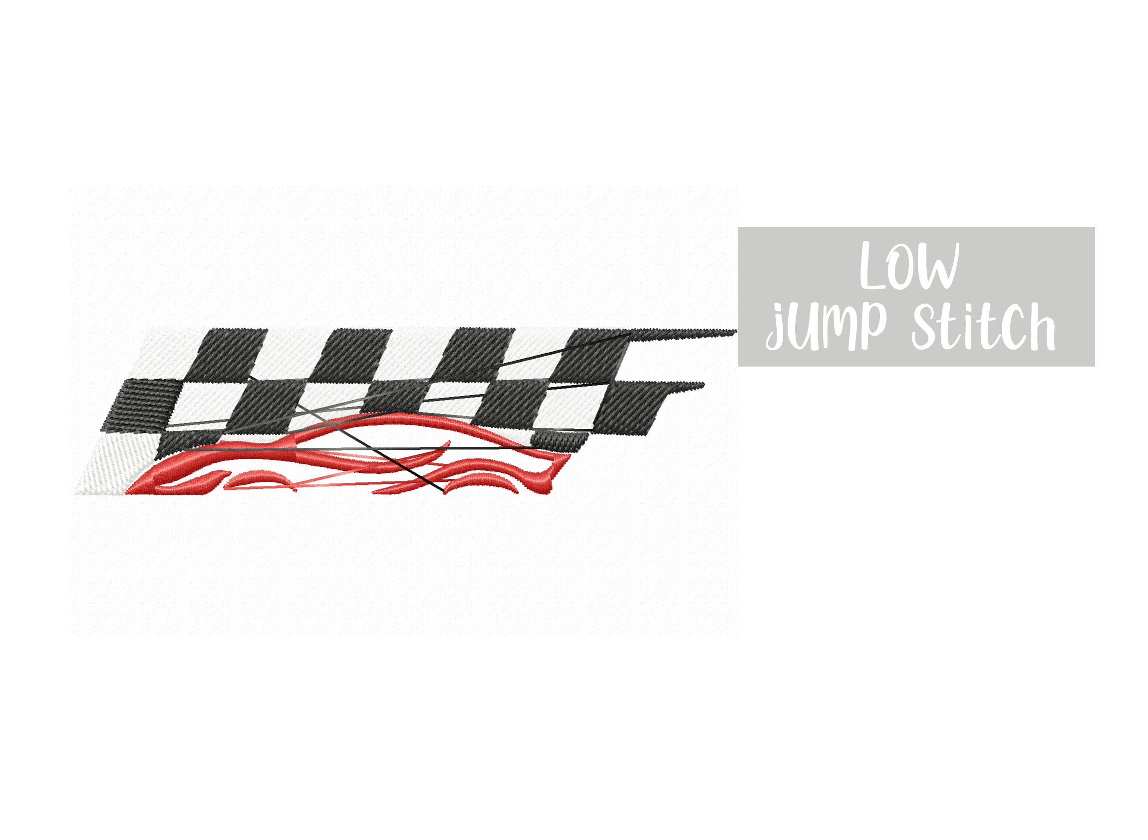 Split Name Racing Flags Embroidery Design Checkered Racing - Etsy