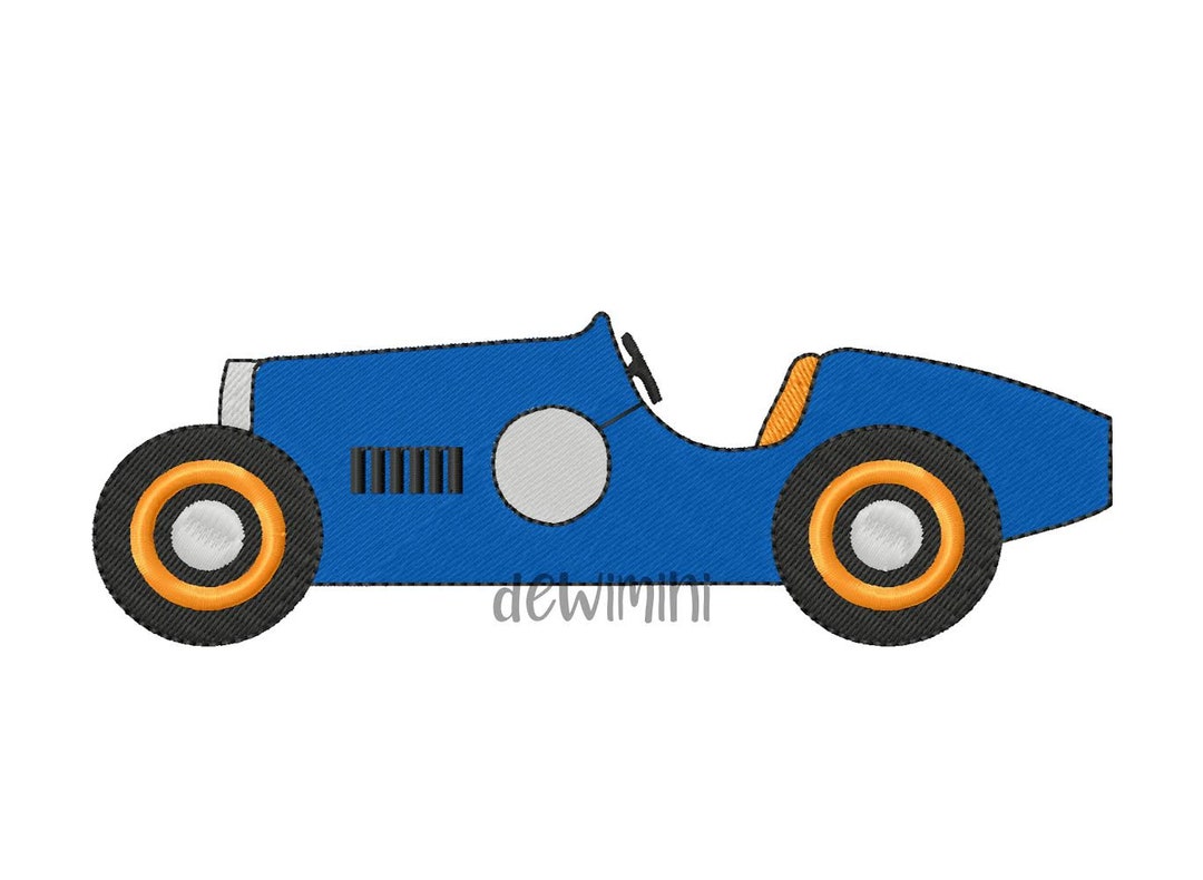 Retro Car Embroidery Design, Vintage Car Embroidery Design, Vehicle ...