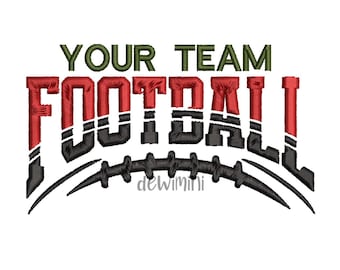 Embroidered Football - Etsy