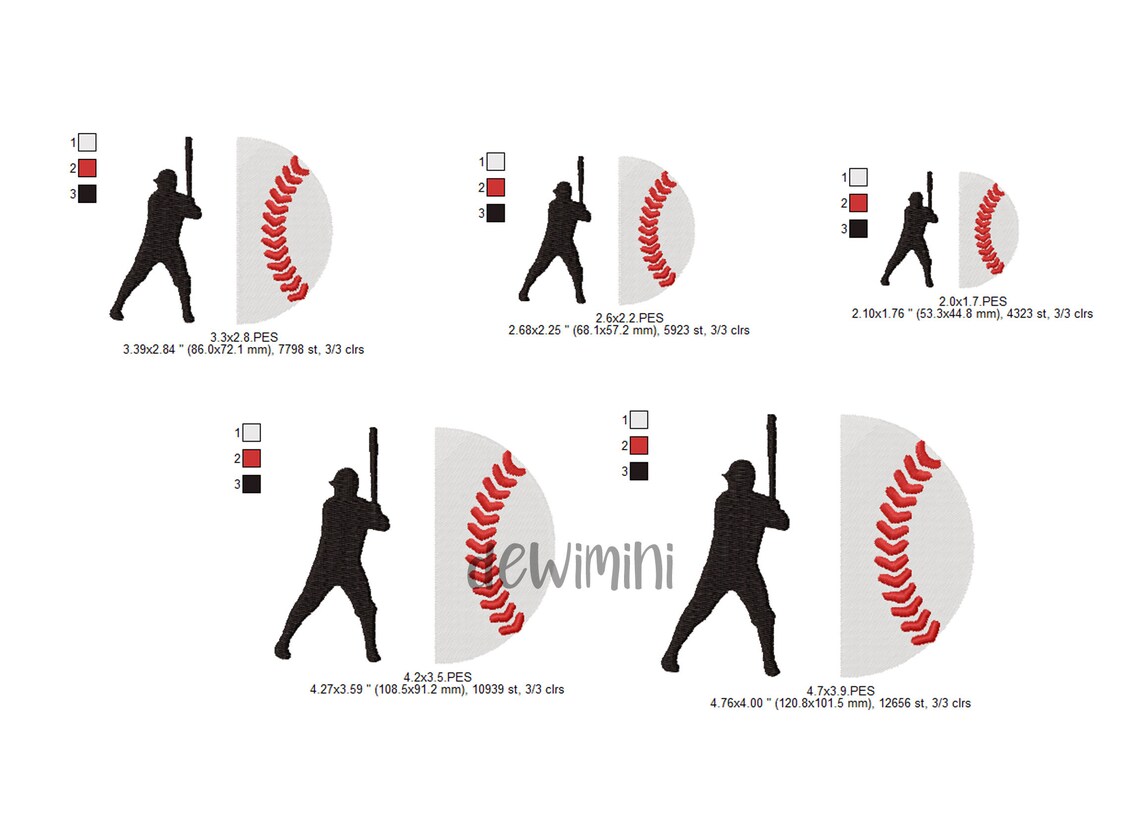 Split Name Baseball Embroidery Design, Split Baseball Embroidery Design ...