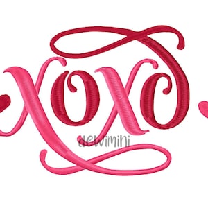 XOXO Embroidery Design, Valentine's Day Embroidery Designs, Love ...