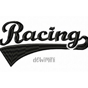 Racing Retro Embroidery Design, Racing Embroidery Design, Formula ...