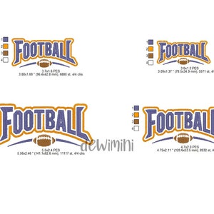 Football Embroidery Design Custom Design, American Football Embroidery ...