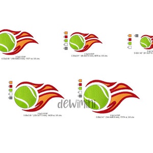 Tennis Ball Machine Embroidery Design, Tennis Embroidery Design, Sport ...