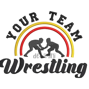 Wrestling Embroidery Design Man Team, Wrestling Embroidery Design, Team ...