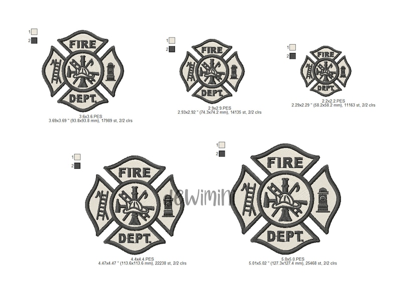 Fire Department Machine Embroidery Design Maltese Cross Fire - Etsy