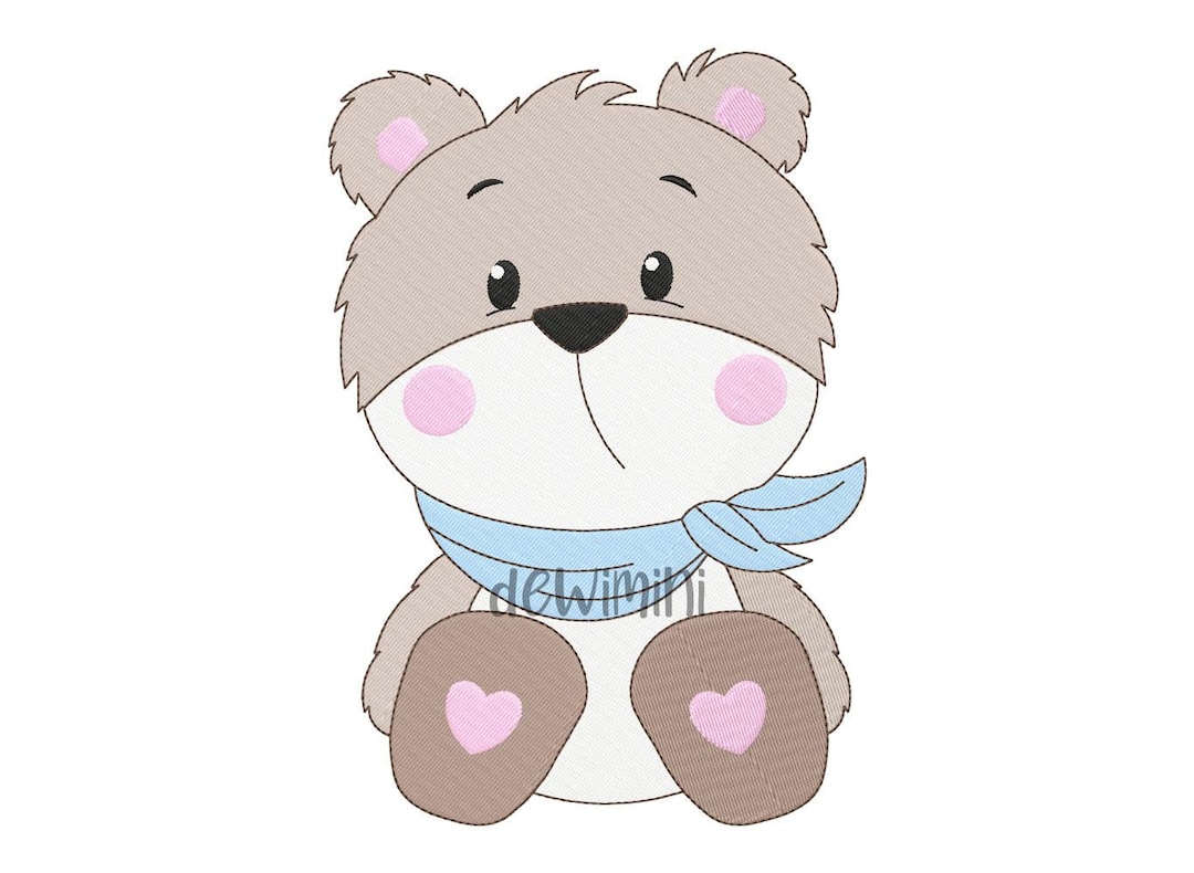 Bear Embroidery Designs, Baby Boy Embroidery Design, Cute Teddy Bear ...