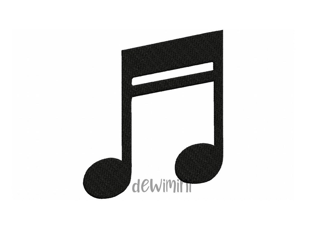 Music Icon Beam Notes Embroidery Design, Music Notes Embroidery Design ...