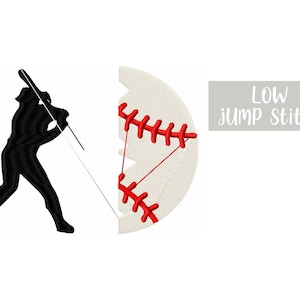 Softball Split Name Embroidery Design, Baseball Namedrop Embroidery ...