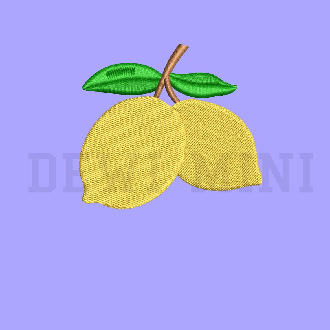 Lemon Machine Embroidery Design, Lemon Fill Stitch Embroidery Design ...