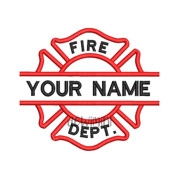 Fire Dept Hat Embroidery - Etsy