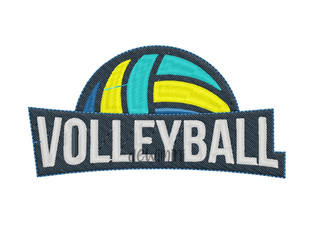 Volleyball Embroidery Designs, Volleyball Embroidery Files, Volleyball ...