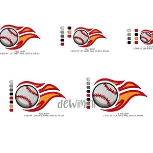Baseball Machine Embroidery Design, Baseball Embroidery Design ...