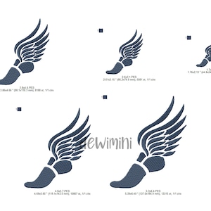 Running Shoe Embroidery Design, Marathon Machine Embroidery Design ...