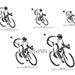 Cyclist Embroidery Design, Racing Cyclist Outline Embroidery Design ...