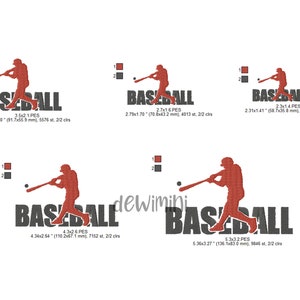 Baseball Player Embroidery Design, Baseball Embroidery Design, Sport ...
