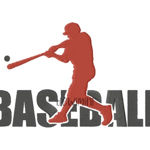 Baseball Player Embroidery Design, Baseball Embroidery Design, Sport ...