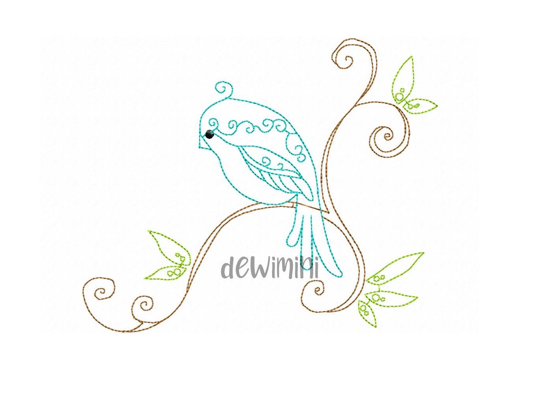 Bird Line Art Embroidery Designs, Birds Embroidery Designs,animals ...