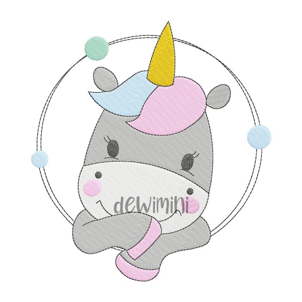 Unicorn Embroidery - Etsy