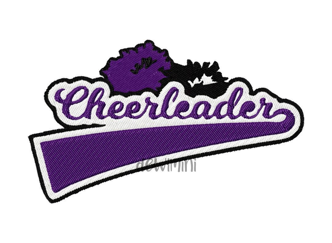 Cheerleader Embroidery Design, Cheer Leader Machine Embroidery Design ...