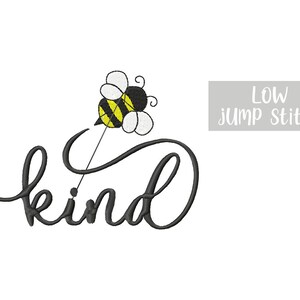 Cute Bee Kind Embroidery Design, Honey Bee Embroidery Designs,bumble ...