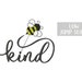 Cute Bee Kind Embroidery Design, Honey Bee Embroidery Designs,bumble ...