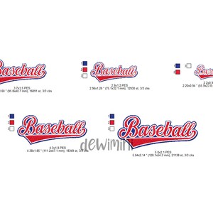 Baseball Logo Embroidery Design, Baseball Embroidery Design, Baseball ...
