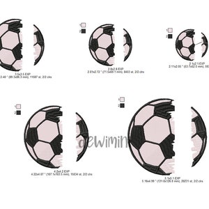 Soccer Embroidery Design, Soccer Custom Name Embroidery, Soccer Team ...