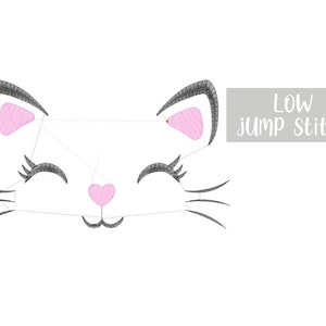 Cute Cat Face Embroidery Design, Animal Embroidery Design, Machine ...