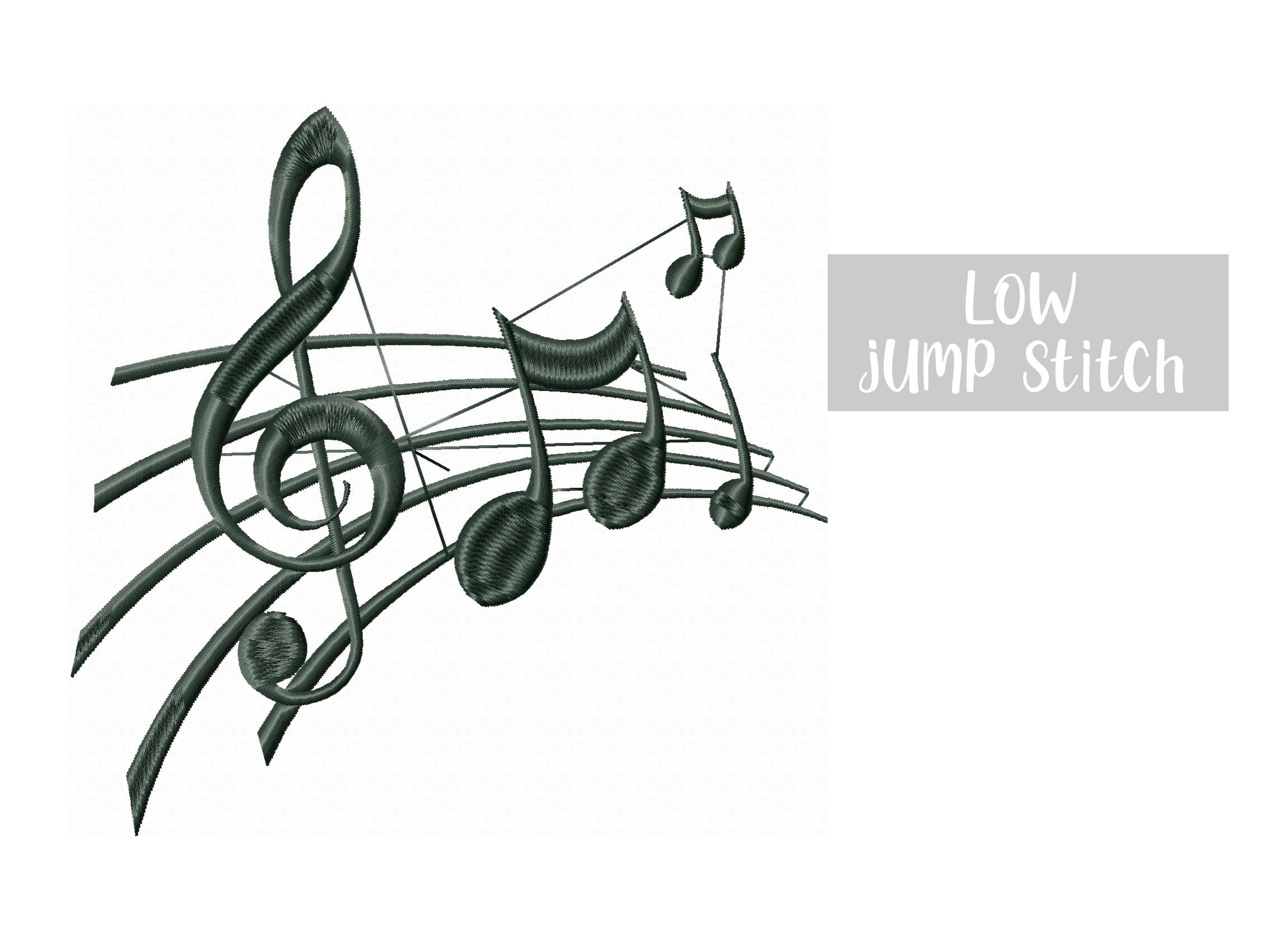 Music Notes Embroidery Design, Music Embroidery Designs, Machine ...